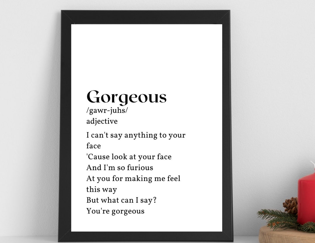Gorgeous Inspired Definition Digital Print - Etsy