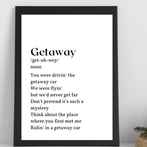 Getaway Inspired Definition Digital Print - Etsy