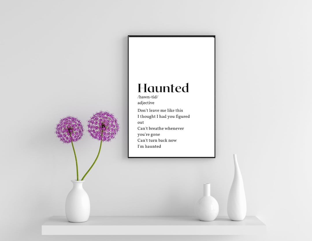 Haunted Inspired Definition Digital Print - Etsy
