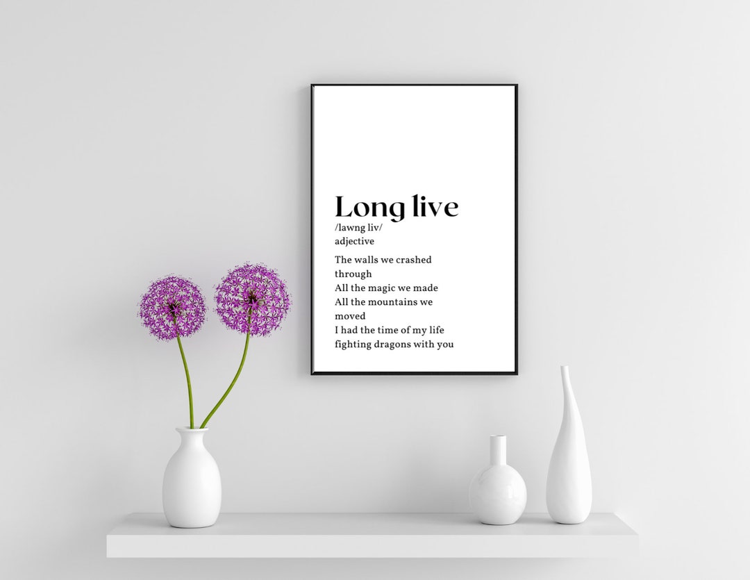 Live Inspired Definition Digital Print - Etsy