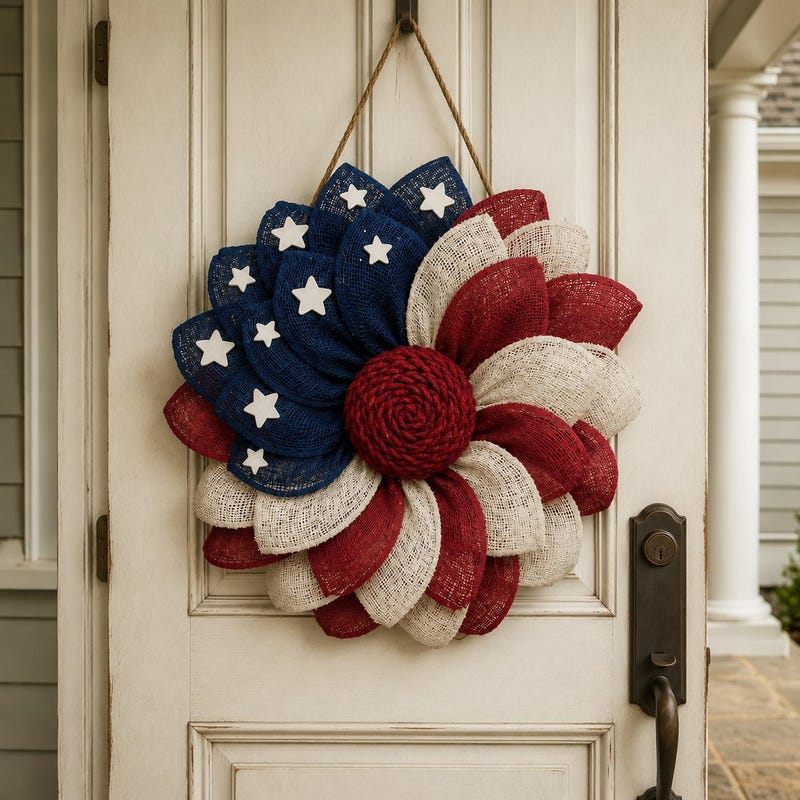 American Flag Wreath - Etsy