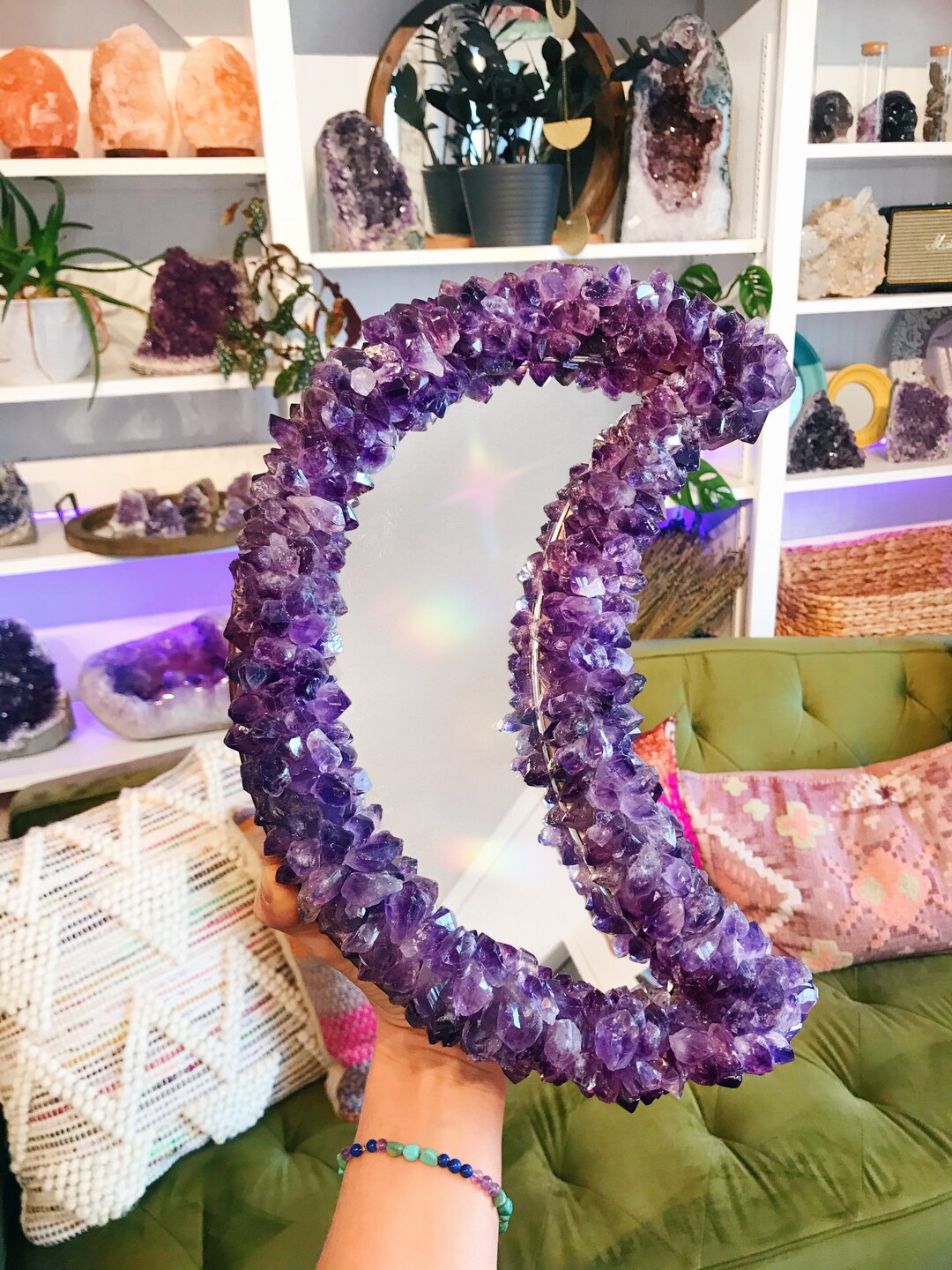 CRYSTAL MOON MIRROR // Made to Order 2-4 Months Lead Time ...