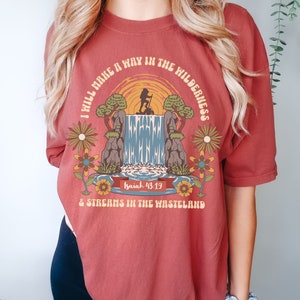 Bible Verse Isaiah Tee Shirt Boho Christian T Shirt Faith Gift Comfort ...