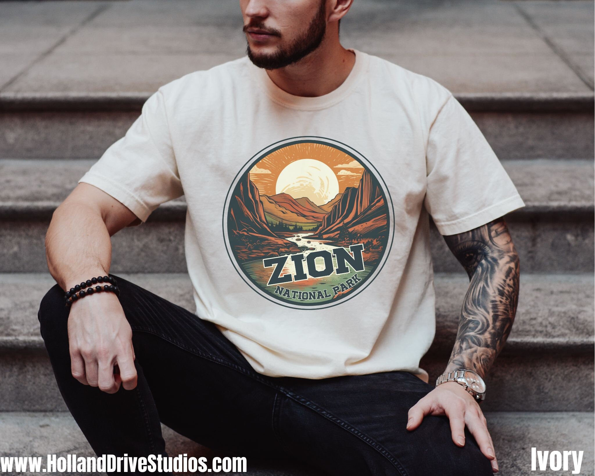 Zion National Park Ranger Aesthetic Unisex Retro Mountain Graphic ...