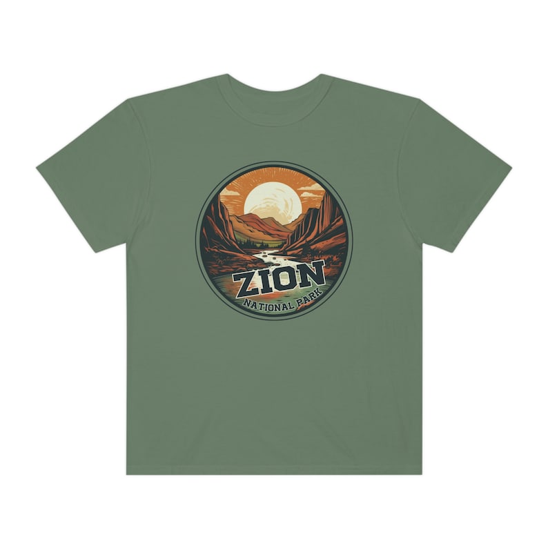 Zion National Park Ranger Aesthetic Unisex Retro Mountain Graphic ...
