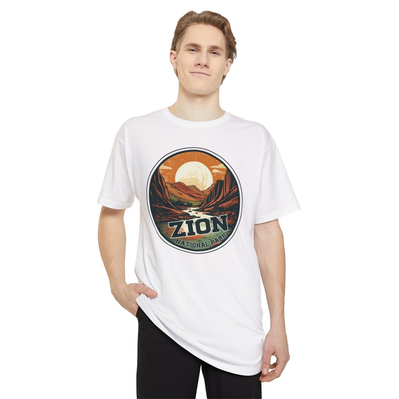 Zion National Park Ranger Aesthetic Tall Men Shirt Retro Mountain ...