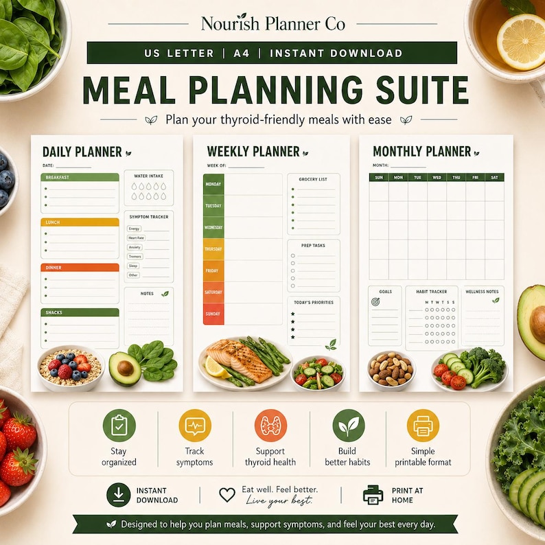 Hyperthyroidism Diet Plan, A Symptom Tracker, Meal Planner, A* ...