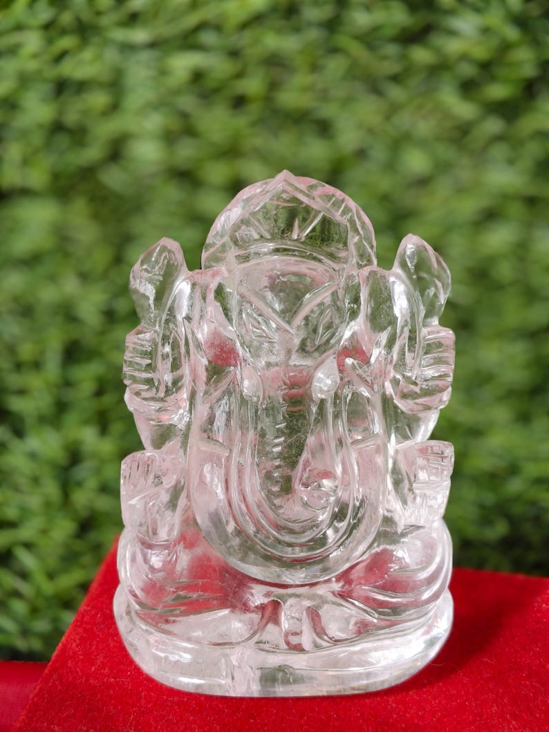 Natural Himalayan Sphatik Stone Ganesha Idol - Etsy