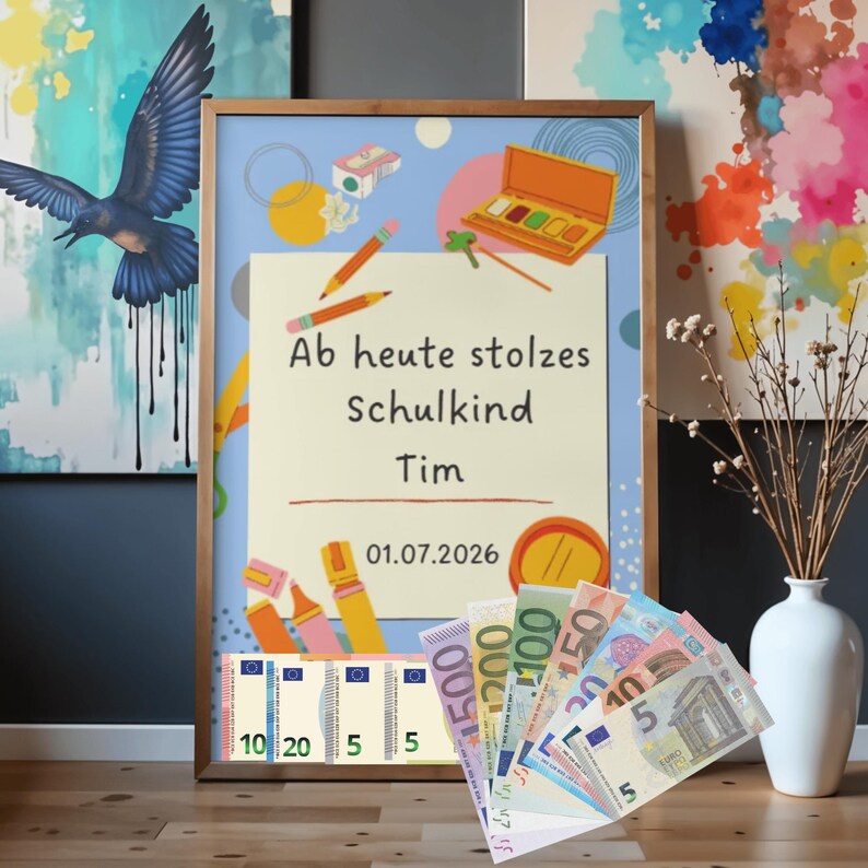 Personalized Back to School Poster | Proud Schoolchild | Name & Date ...