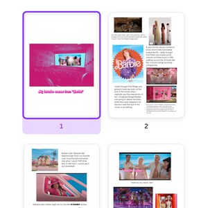 Zine - My Favorite Scenes From “barbie” - Etsy