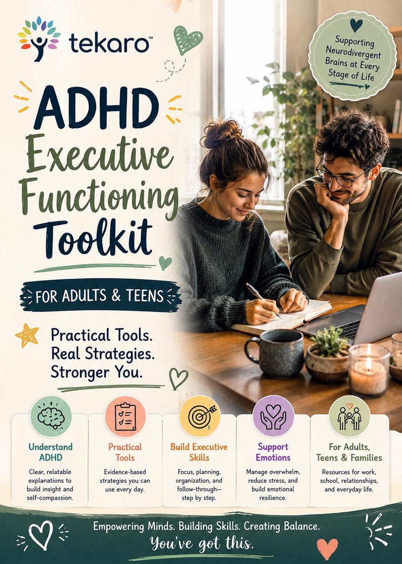 ADHD Executive Toolkit for Adults & Teens - Etsy