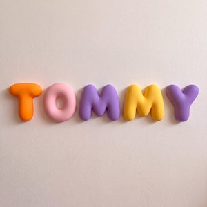 Custom Bubble Letters - 3D Printed Name Sign, Nursery Decor, Event Art ...