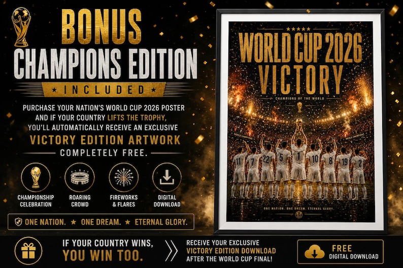 Brasil World Cup 2026 Poster | Football Fan Art Print (digital Download ...