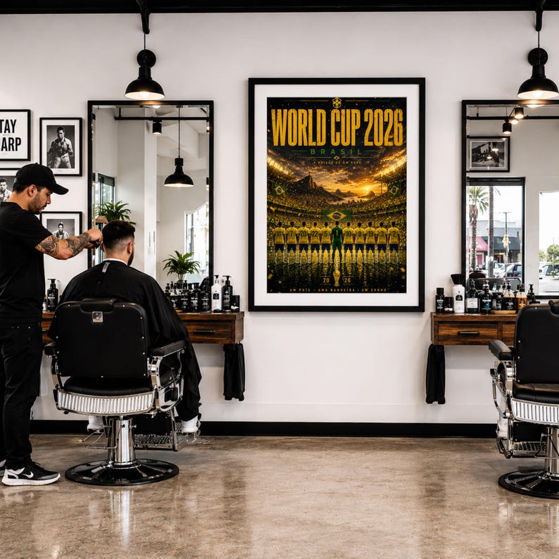 Brasil World Cup 2026 Poster | Football Fan Art Print (digital Download ...