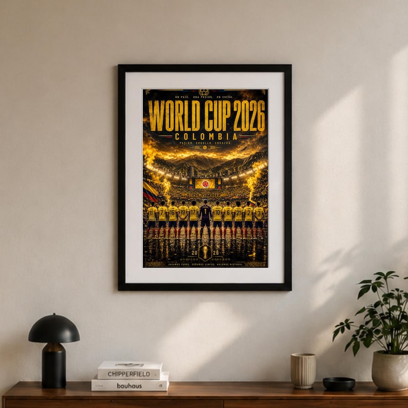 Colombia World Cup 2026 Poster | Football Fan Art Print (digital ...