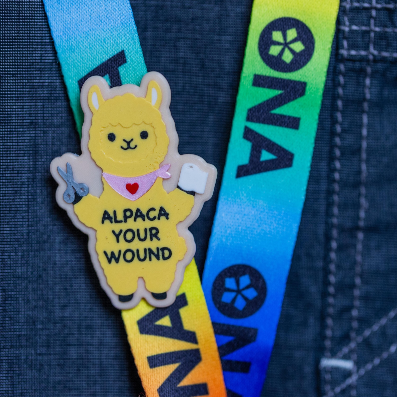 3D Printed Alpaca Wound Care Nurse Pin | Medical Humor Scrub Accessory ...