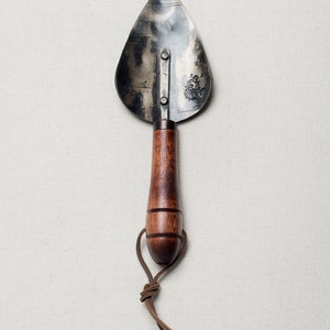 Handforged Garden Planting Trowel With Handturned Black Walnut Handle ...