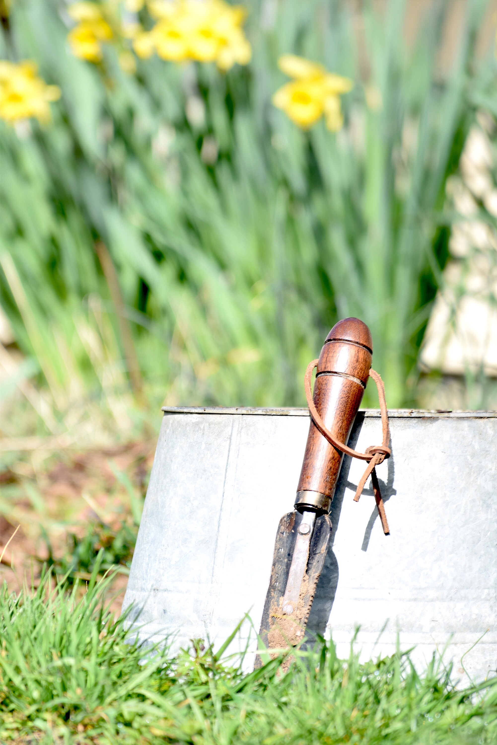 Handcrafted Garden Trowel With Walnut Handle by Fisher Blacksmithing - Etsy