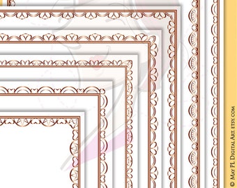 8x11 Border Clipart - Etsy