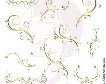 Flourish Gold | Etsy