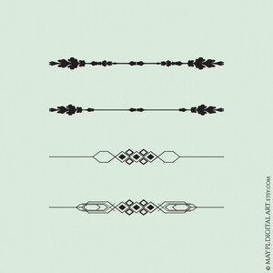 Text Decoration Clipart Collection - Ornate Retro Decorative Design ...