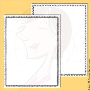 Doodle Border Clip Art - Whimsical Cute Hand Drawn Frame Designs ...