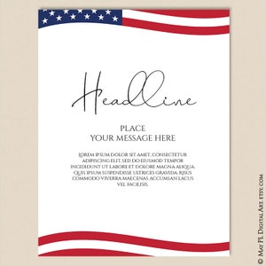 American Border Frames Clip Art, Memorial Day, Fourth of July ...