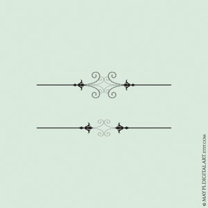 Text Decoration Clipart Collection - Ornate Retro Decorative Design ...