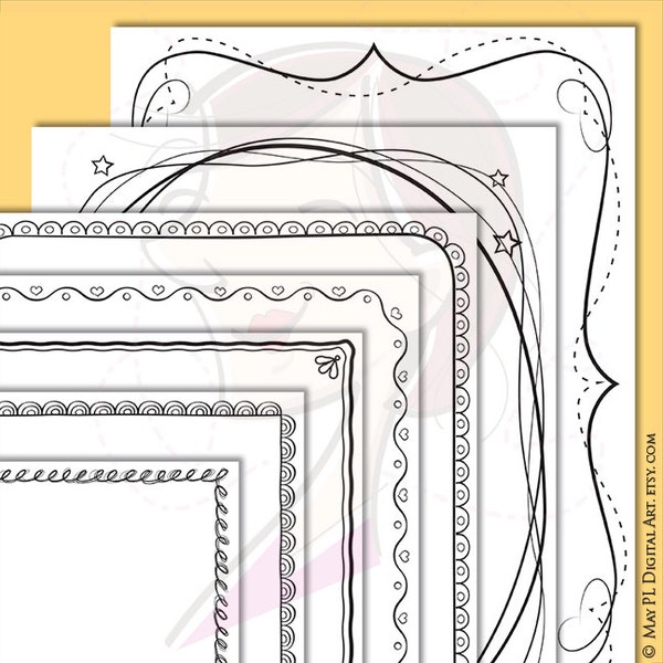 Doodle Border - Etsy