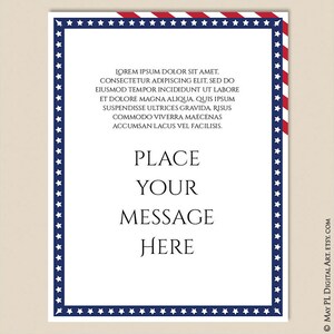 American Border Frames Clip Art, Memorial Day, Fourth of July ...