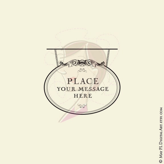 Victorian Frame Signs Floral Flourish Borders Business - Etsy