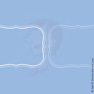 Simple Frames White, Back to School Teacher Clipart - Digital Shapes ...