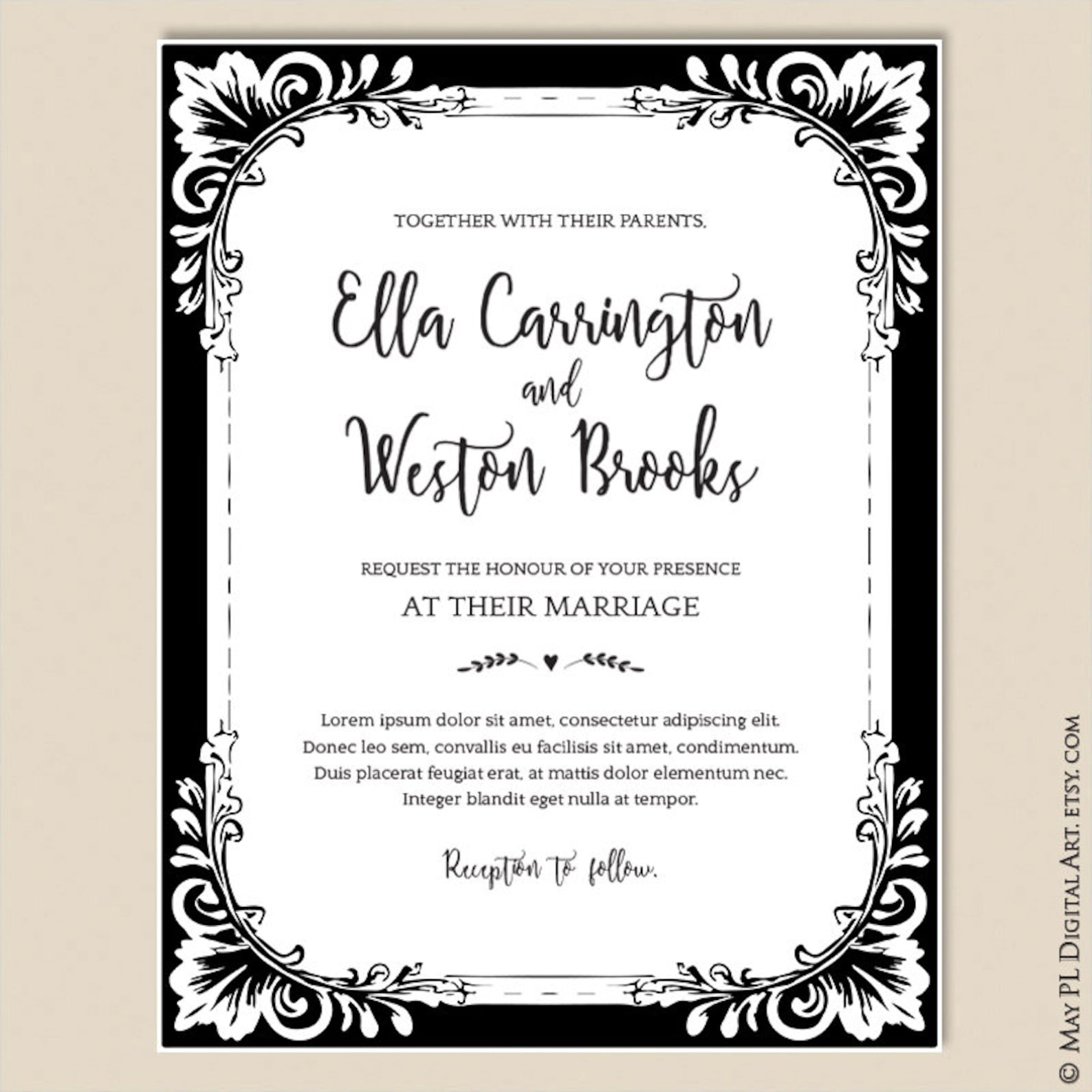 Classic Document Edges, Black Charming Page Borders Clipart Frames ...