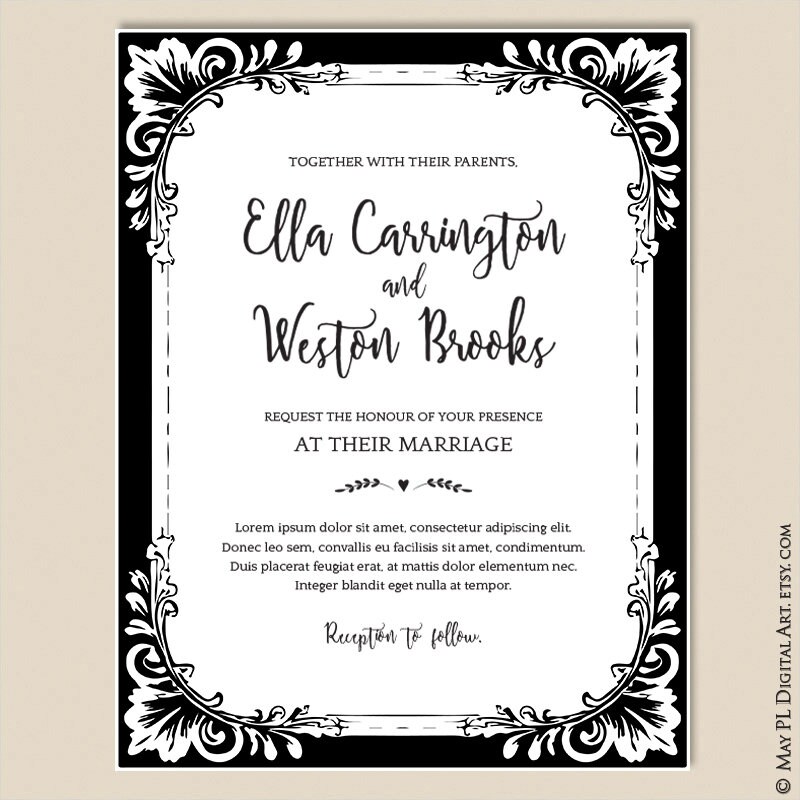 Classic Document Edges, Black Charming Page Borders Clipart Frames ...
