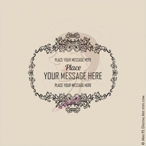 French Country Frames - Elegant Fancy Frame Clip Art, Perfect as ...