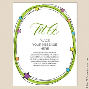 Whimsical Doodle Page Borders, Hand Drawn Digital Frame Clip Art ...