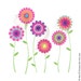 Pink Flower Clipart Spring Flowers - Floral VECTOR Clip Art Digital ...