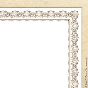 Award Vintage Bronze Borders, Certificate Page Frames Digital Clipart ...