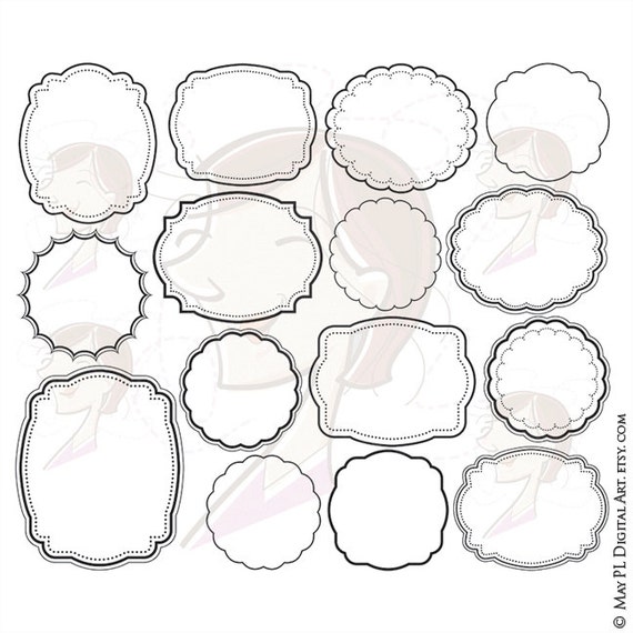 Scallop Frame Clip Art Buy Border Clipart: "scallop Border Clipart"