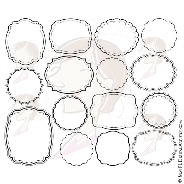 Scallop Circle Frame - Etsy