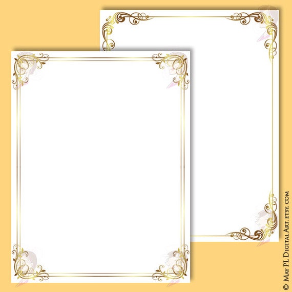 Gold Picture Frame Border