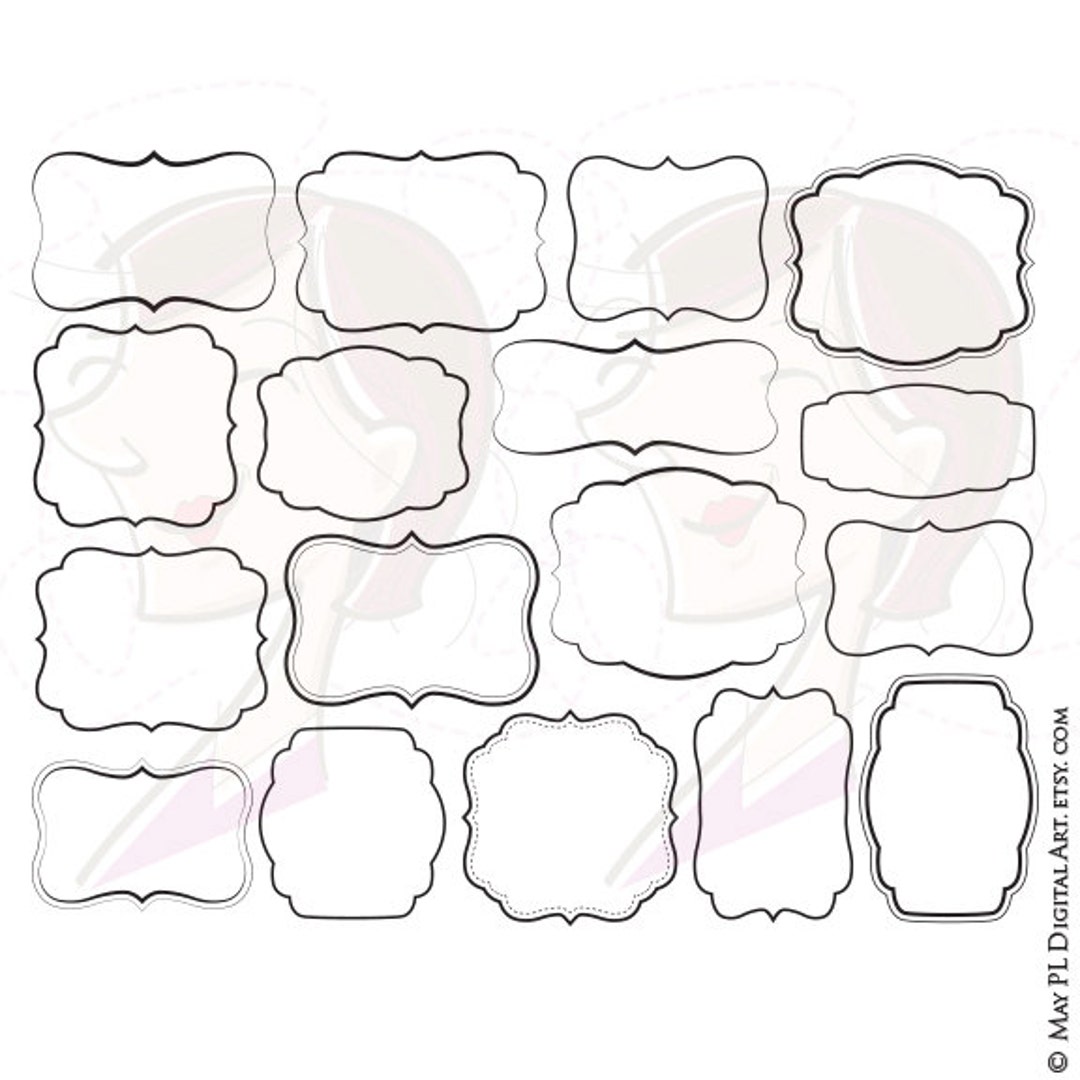 Digital Frames and Borders Clip Art - Great for Teachers, Crafts ...