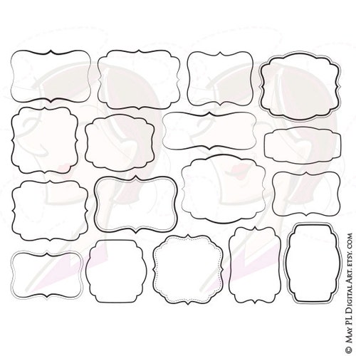 Borders Clip Art Part 4 - Etsy