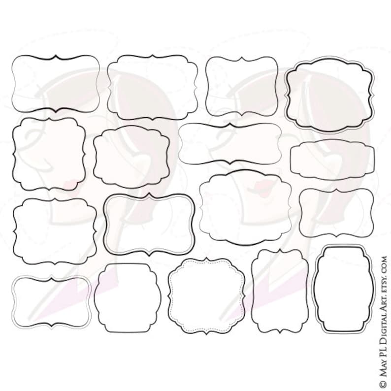 Digital Frames and Borders Clip Art - Great for Teachers, Crafts ...