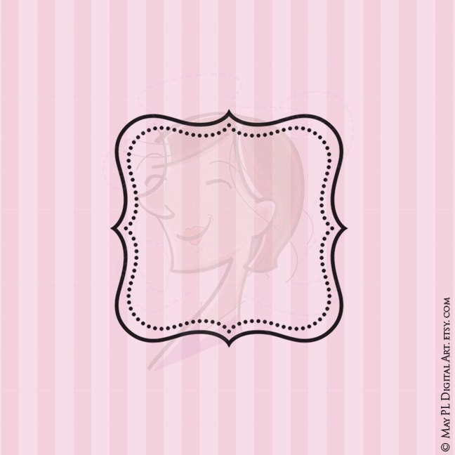 Digital Fancy Shapes Clipart Vector Frames Clip Art DIY Logo - Etsy ...