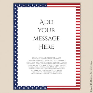 American Border Frames Clip Art, Memorial Day, Fourth of July ...