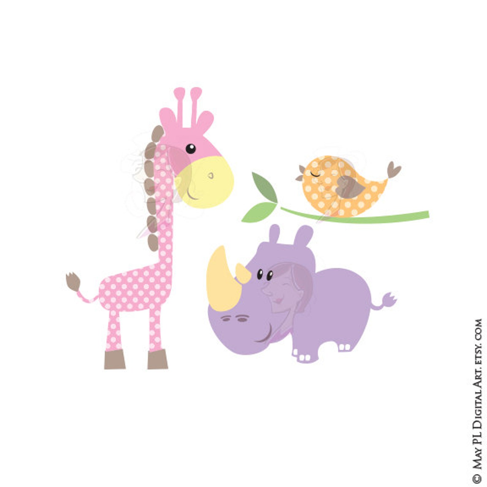 Baby Animals Clipart Free Commercial Use Cute Clip Art | Etsy