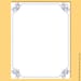 Navy Blue Borders and Frames 8x11 - Decorative Border Corner Clipart ...