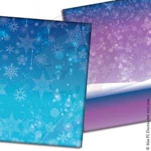 FROZEN Movie Inspired Digital Paper - Winter Snowflakes Background ...