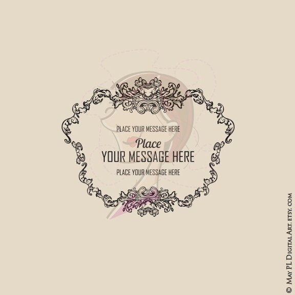 French Provincial Frame Borders Decorative Elegant Wreath Frames Old ...